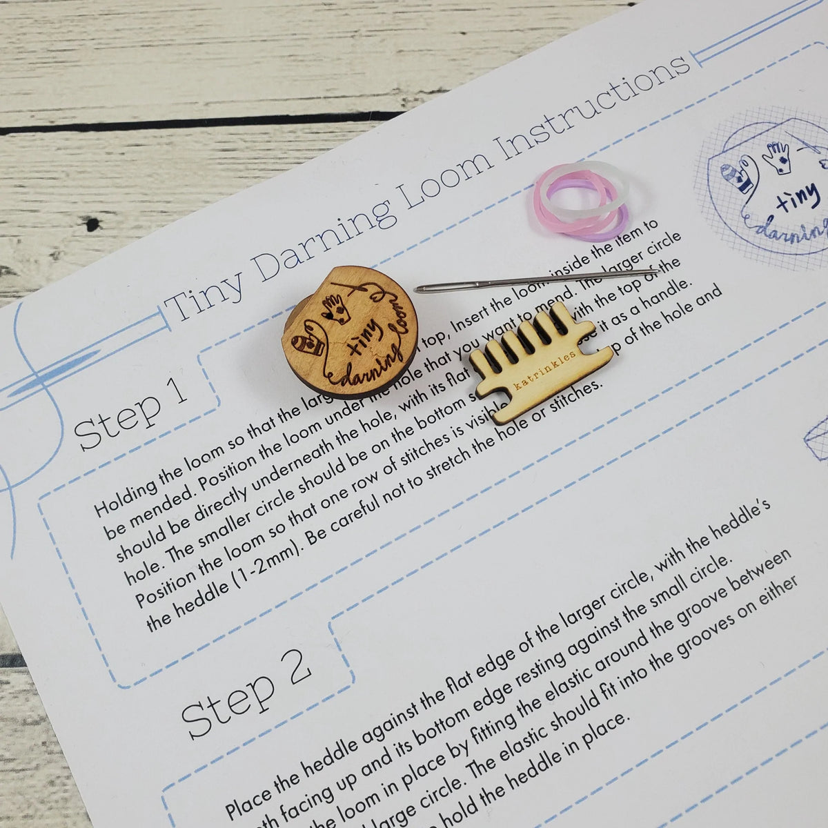 mini loom darning